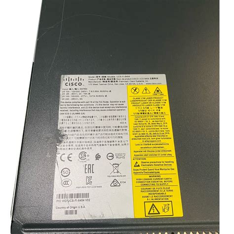 Cisco Ucs Fi 6454 54 Port Fi Switch Dual Ac Ps