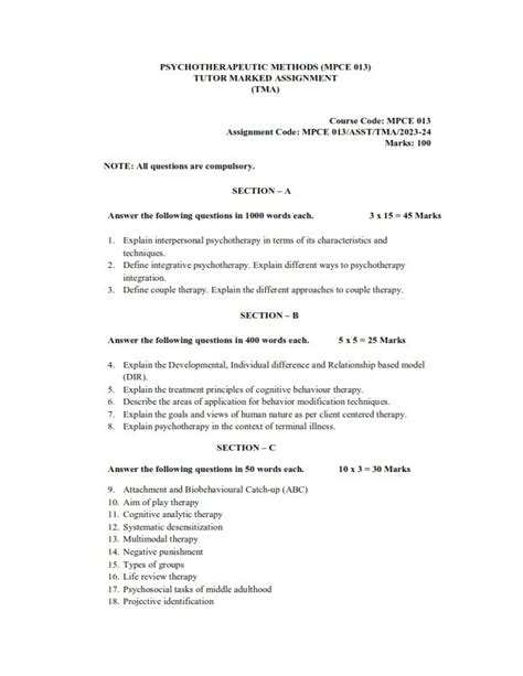 Ignou Mpce 13 Solved Assignment 2023 24 English Medium Ignou Solved