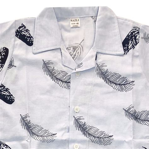 قیمت و خرید ست پیراهن آستین کوتاه و شلوارک پسرانه مدل هاوایی طرح پر کد 1102