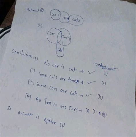 v there are two three statements followed by four conclusions numbered