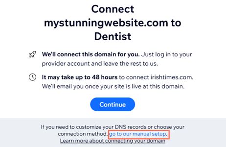 Connecting A Domain To The Wix Name Servers Help Center Wix