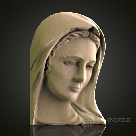 Stl Model Of Virgin Mary Cnc Router Engraver Artcam Aspire Cnc