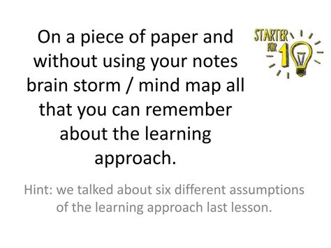 Week1 Learning Approach And Classical Conditioning Ppt