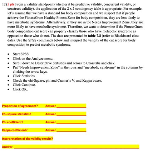 12 5 Pts From A Validity Standpoint Whether It Be