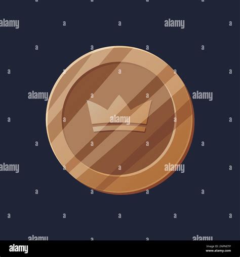 Game Ui Asset Gaming User Interface Coin Icon Vector Illustration