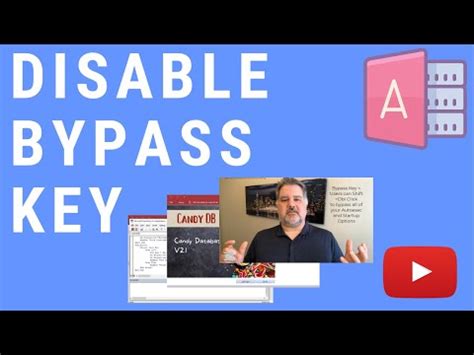 How To Disable And Enable The Bypass Key On Your MS Access App So Users Cannot Bypass Autoexec