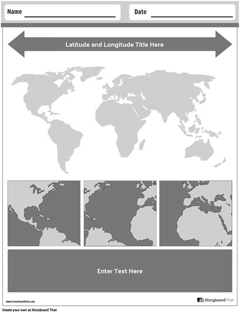 Free Latitude And Longitude Worksheets Storyboard That