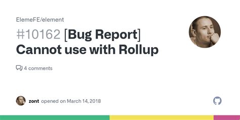Bug Report Cannot Use With Rollup · Issue 10162 · Elemefeelement