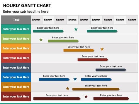 Hourly Gantt Chart For PowerPoint And Google Slides PPT Slides