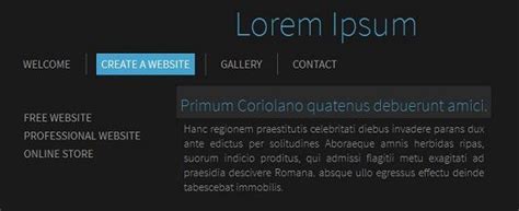 Website Submenus