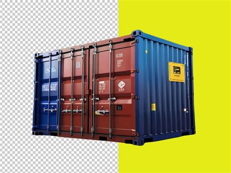 투명한 배경에 창고 컨테이너의 Psd 프리미엄 Psd 파일