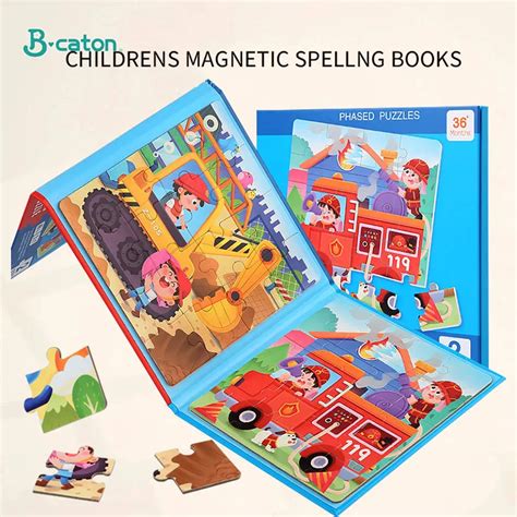 어린이 자석 퍼즐 책 조기 교육 퍼즐 장난감 3 6 세 지능 조기 교육 게임 퍼즐 책 Aliexpress