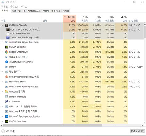로스트아크 인벤 형들 로아 Cpu가 너무많이 먹는데 해결법 없을까 프레임드랍 로스트아크 인벤 자유 게시판구 로스트아크 인벤 형들 로아 Cpu가 너무많이 먹는데 해결법 없을까 프레임드랍 로스트아크 인벤 자유 게시판구