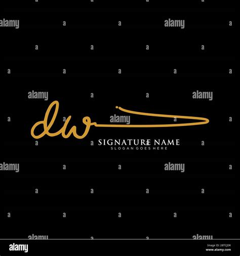 Dw Initials Logo Stock Vector Images Alamy