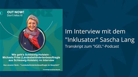 Transkript Zum Igel Podcast Landesbeauftragte Für Menschen Mit