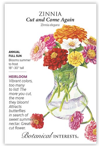 Bi Zinnia Cut And Come Again Store The Plant Foundry