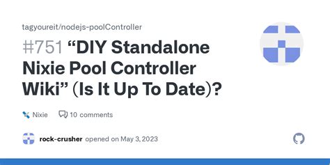 “diy standalone nixie pool controller wiki” is it up to date