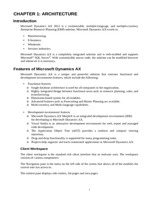 the evolution of microsoft dynamics erp from ax to d365 doc template