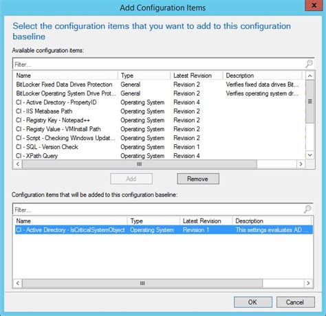 Sccm 2012 Configuration Items Configuration Baselines Compliance Settings Part 2 Sccm Diet