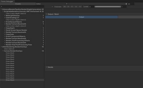 My Mesh Have 84 Parts But In Scene 326 How Improve Frame Rate Unity