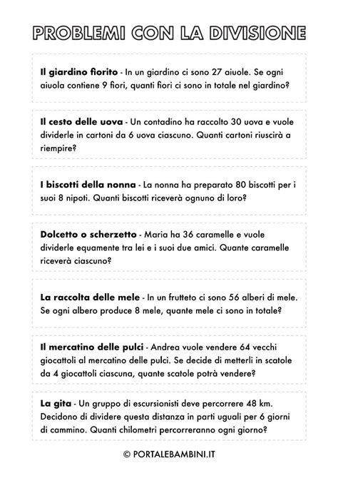 Problemi Con La Divisione Portalebambini It