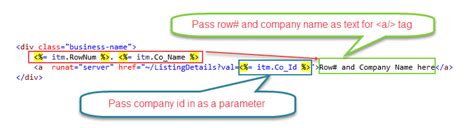 C Aspnet Webforms Dynamically Creating Anchor Elements With Dynamic