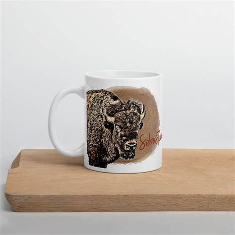 Brawny Bison Mug Buffalo Coffee Cup Western Ranch Decor Etsy
