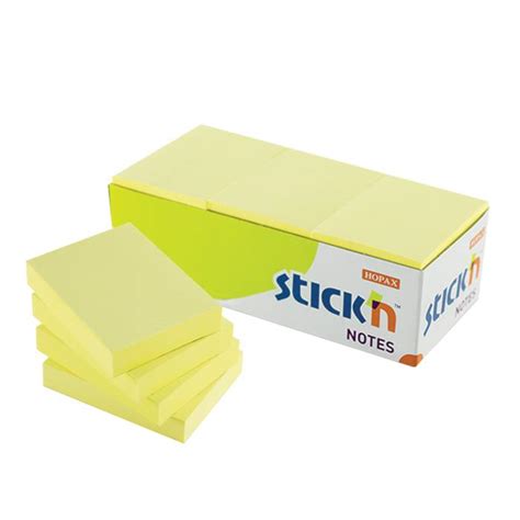 Stick N Note 38x50mm Yellow Fvc Stationers