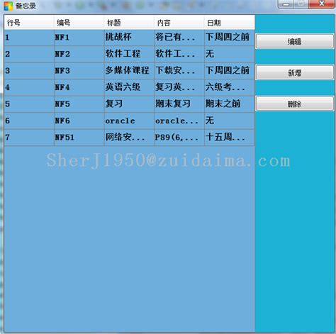java Swing开发简单备忘录源代码下载 代码 最代码