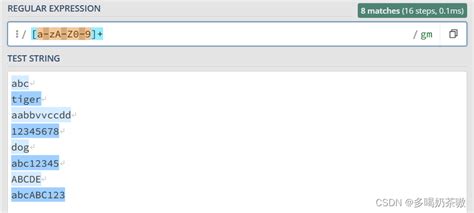 regex101教程：正则表达式基础与高级应用 csdn博客