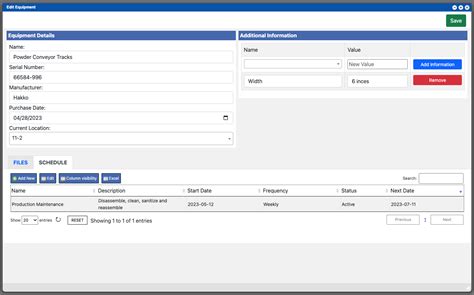 Equipment Equitable Software Equipment Equitable Software