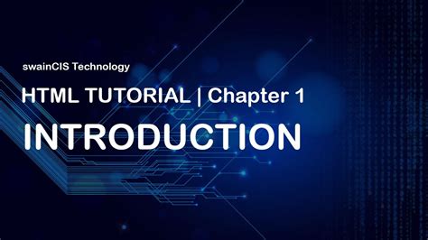 html tutorial chapter 1 introduction youtube