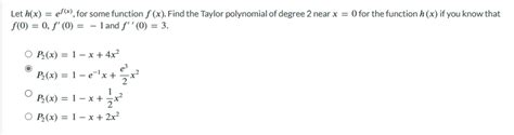 Solved Let H X Ef X For Some Function F X Find The Chegg Com