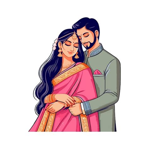 Indian Couple Ai Generated Image Premium Ai Generated Vector