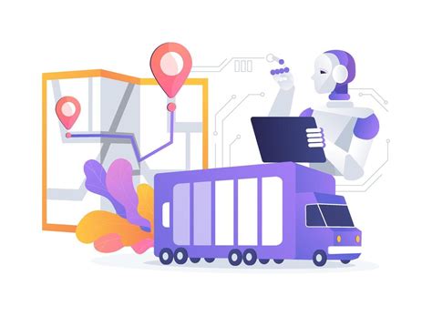 Ai Enabled Eco Friendly Supply Chain Abstract Concept Illustration
