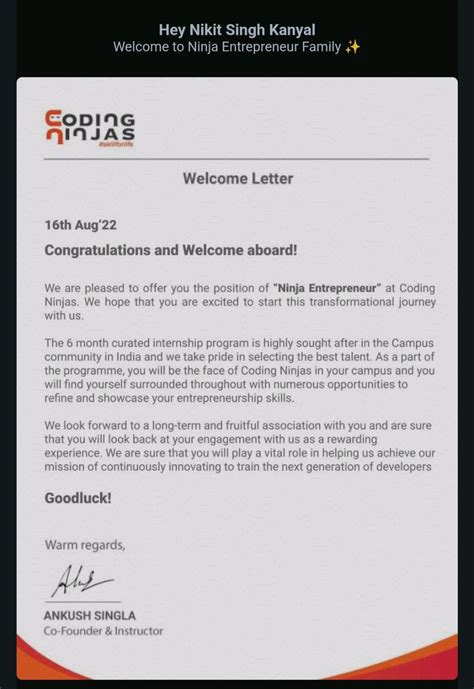 Nikit Singh Kanyal On Linkedin Codingninjas Connections Opportunity Entrepreneur