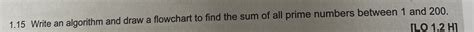 Solved Write An Algorithm To Find The Sum Of All Chegg
