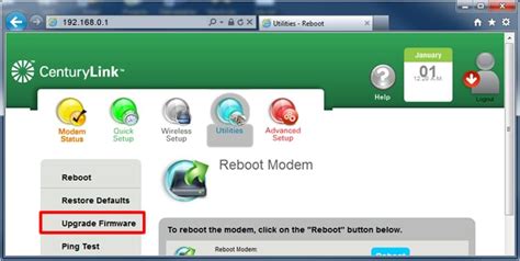 How To Check Modem Firmware Centurylink