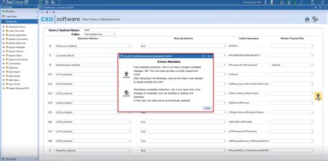 Onestream Adapter Metadata Loading Cxo