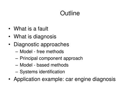 ppt fault detection and diagnosis in engineering systems basic