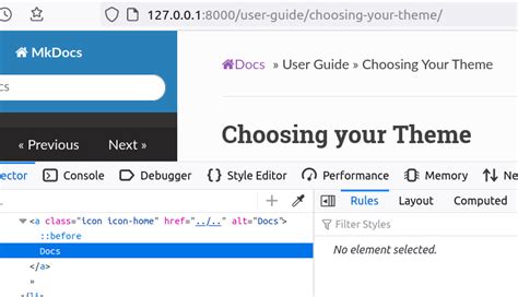 Top Level Docs Breadcrumb Not Readable By Screen Readers In
