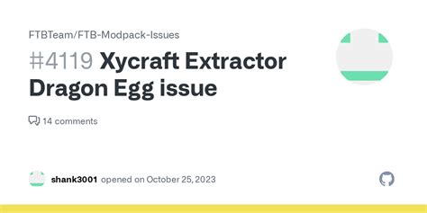 Xycraft Extractor Dragon Egg Issue Issue 4119 FTBTeam FTB Modpack