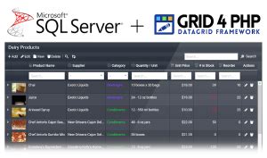 Sql Server Integration Just Got Better With Php Data Grid Php Grid Solution