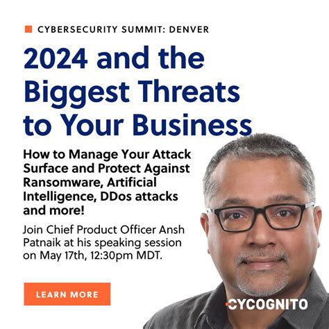Cycognito On Linkedin Cybersecuritysummit Cybersecurity Easm Manageyourexposure
