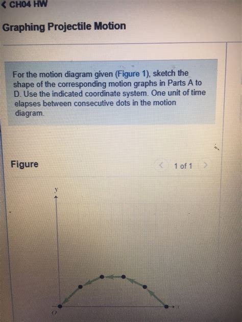 Solved Graphing Projectile Motion For The Motion Diagram Solved Graphing Projectile Motion For The Motion Diagram