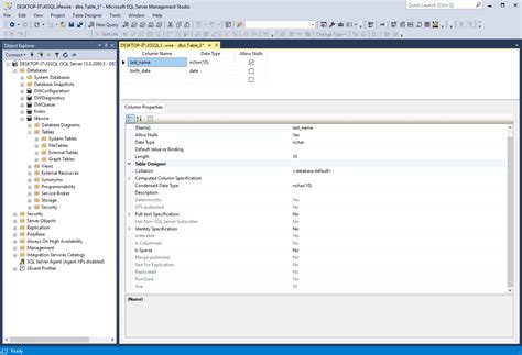 Creating A Table With Sql Server 2019 Creating A Table With Sql Server 2019