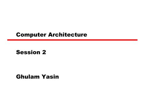 Ppt Computer Architecture Powerpoint Presentation Free Download Id