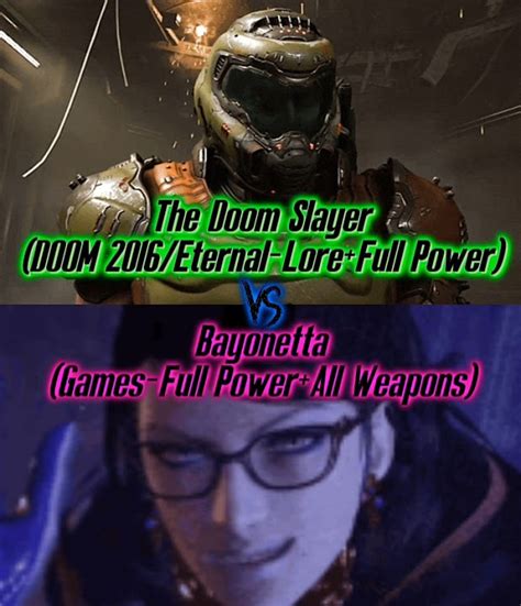 The Doom Slayer Vs Bayonetta Youtube