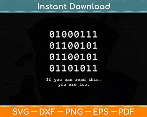 computer binary code programmer developer funny svg digital cut file