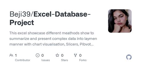 Github Beji39excel Database Project This Excel Showcase Different